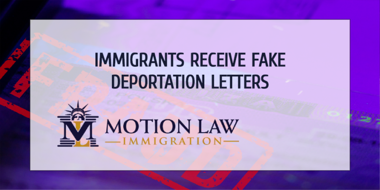 Immigrants Receive Fake Deportation Letters | Motion Law Immigration