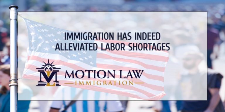 Immigration Has Indeed Alleviated Labor Shortages | Motion Law